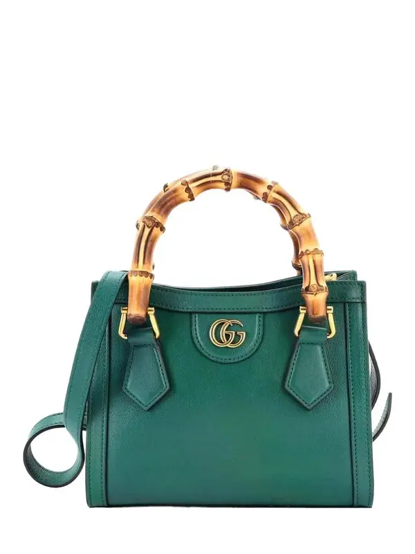 Gucci Diana Mini Crossbody Bag With Bamboo Handle - Green
