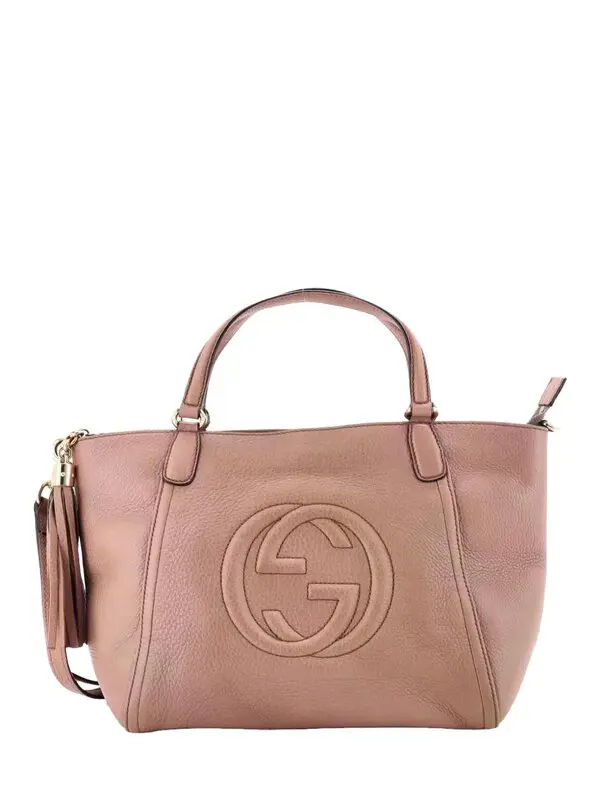 Gucci Soho Convertible Top Handle Satchel - Neutrals