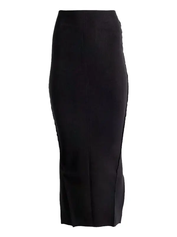 Rick Owens Split Maxi Skirt - Black