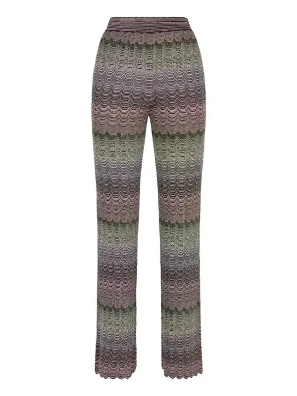 Missoni Zig-zag Pattern Trousers - Black