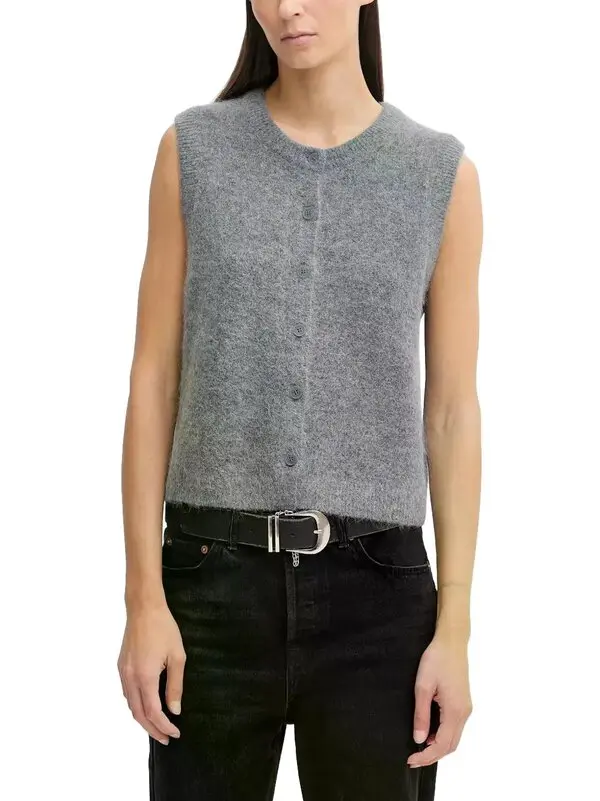 Marc O'polo Button-fastening Sleeveless Vest - Grey