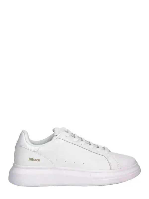 Just Cavalli Lace-up Platform Sneakers - White