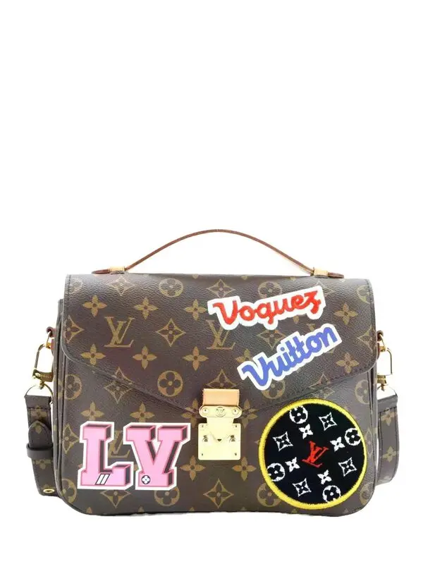 LOUIS VUITTON Pochette Metis Limited Edition Patches Monogram Canvas Crossbody Bag - Brown