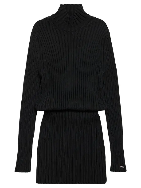 Balenciaga Hourglass Mini Dress - Black