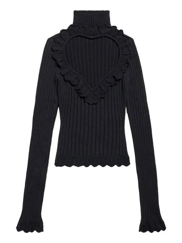 Balenciaga Heart Top - Black