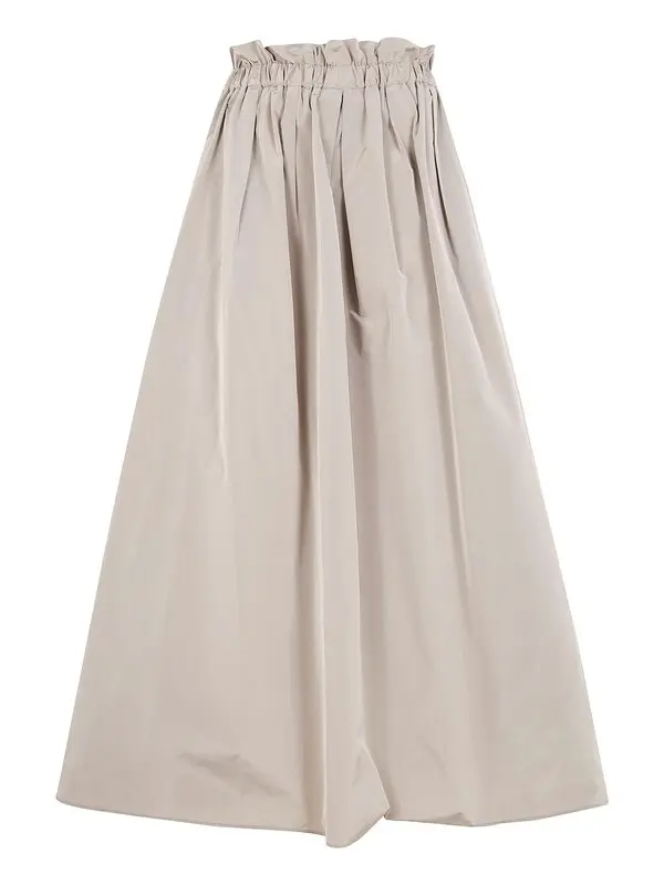 Herno Midi Long Round Skirt - Gray