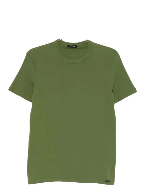 TOM FORD UNDERWEAR T-shirt Crewneck Cotton Stretch Jersey - Green