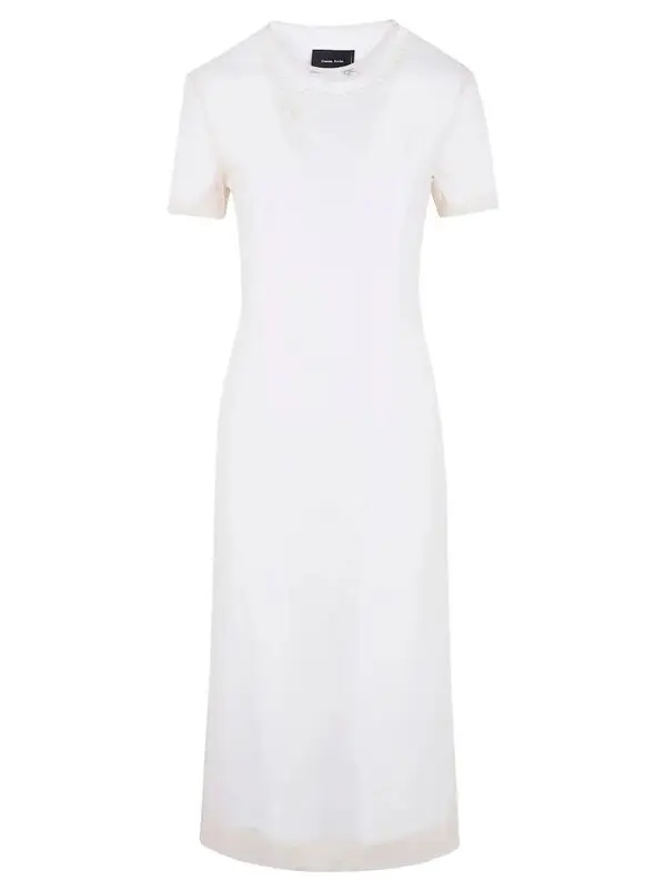 Simone Rocha Layered Liquid Embroidered Dress - White