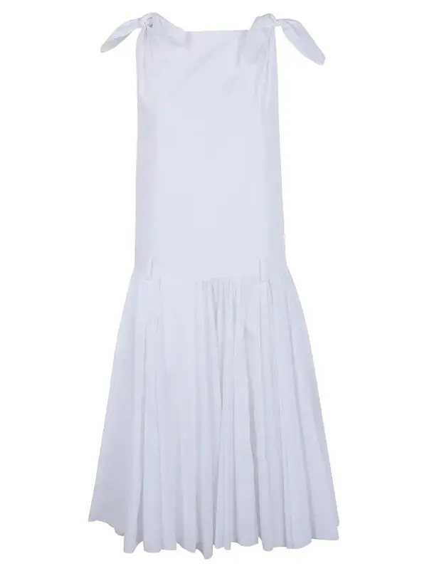 N.21 Canvas Midi Dress - White