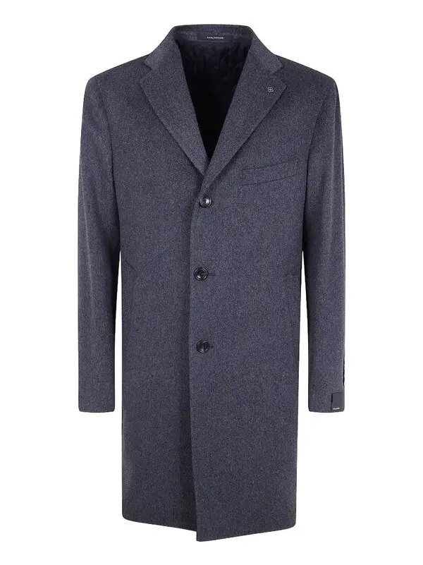 Tagliatore Classic Fit Virgin Wool Coat - Gray