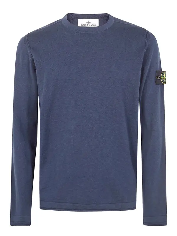 Stone Island Crew Neck Sweater - Blue