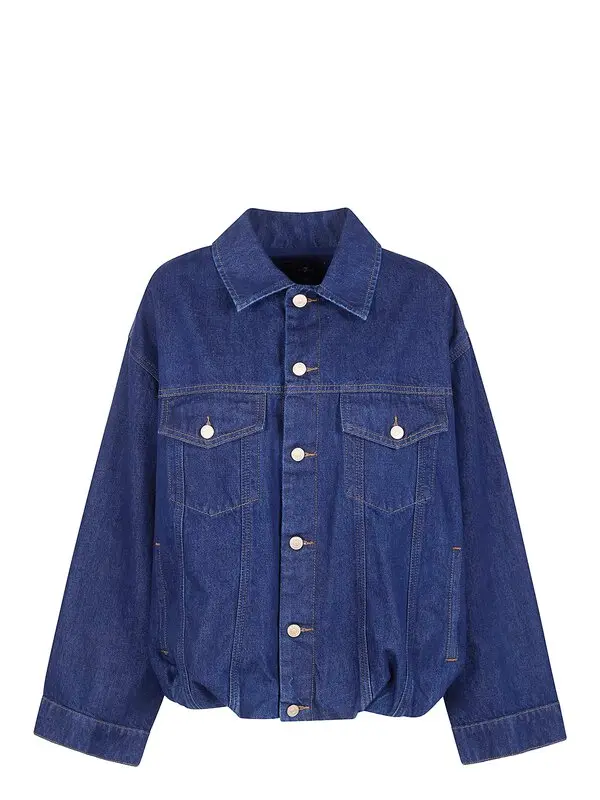 Seven For All Mankind Gathered Jacket Indigo Soul - Blue