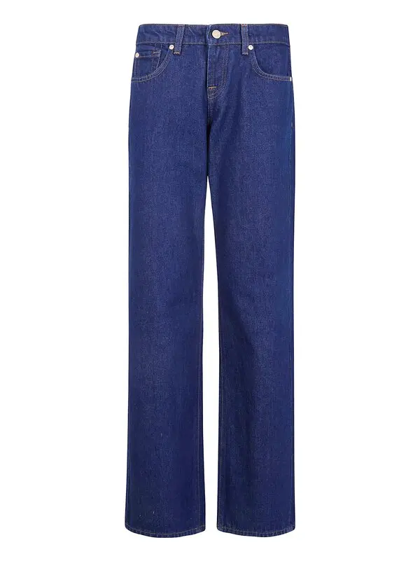 Seven For All Mankind Low Straight Indigo Soul Jeans - Blue