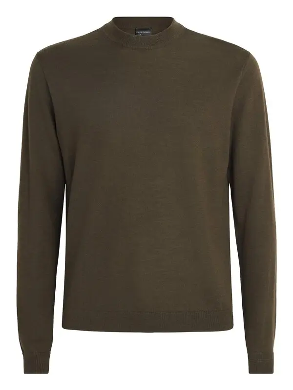 Emporio Armani Virgin Wool Sweater - Green