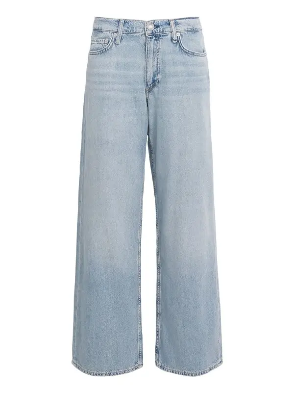 Rag & Bone Saige Low-rise Straight Jeans - Blue
