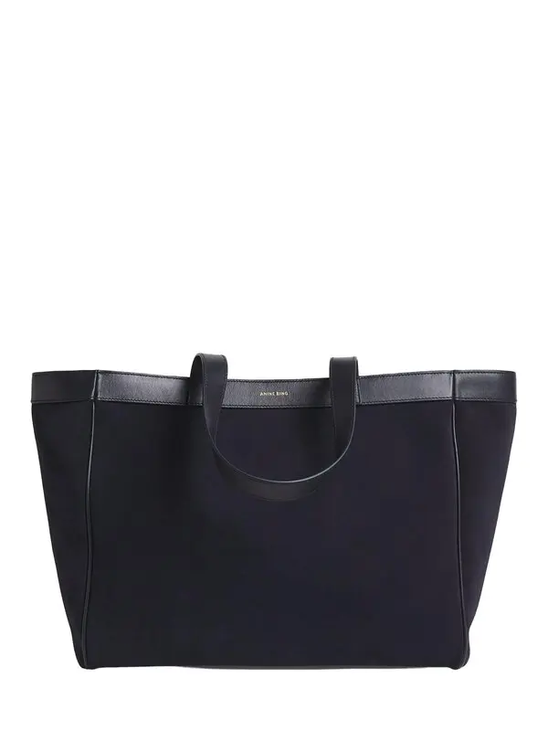 ANINE BING Rio Suede Tote Bag - Navy