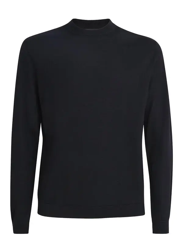 Emporio Armani Virgin Wool Sweater - Blue