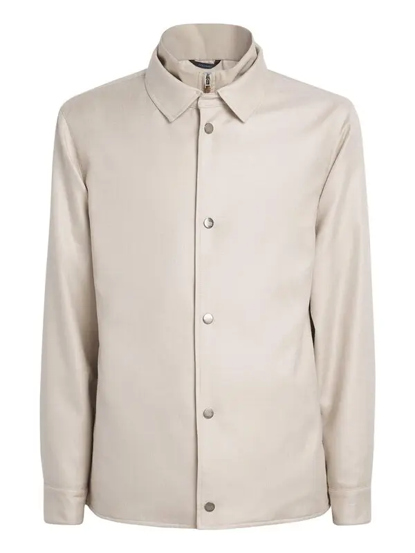 Colombo Cashmere-blend Hybrid Jacket - Beige