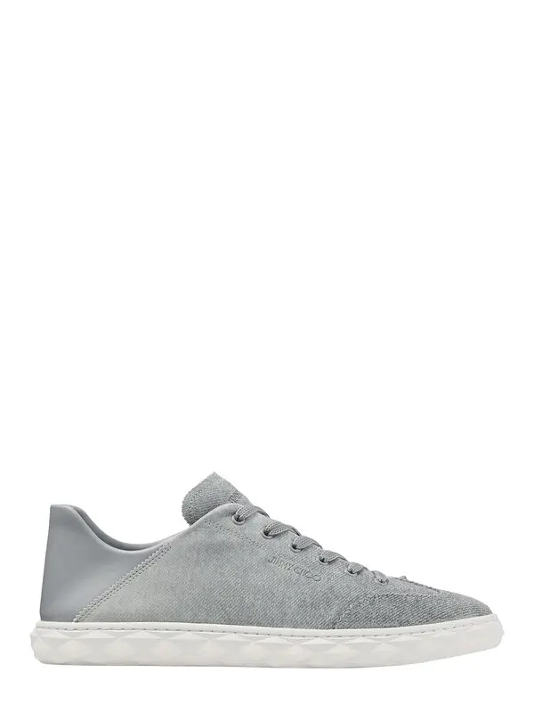 JIMMY CHOO Diamond Light Flex F Suede And Leather Sneakers - Grey