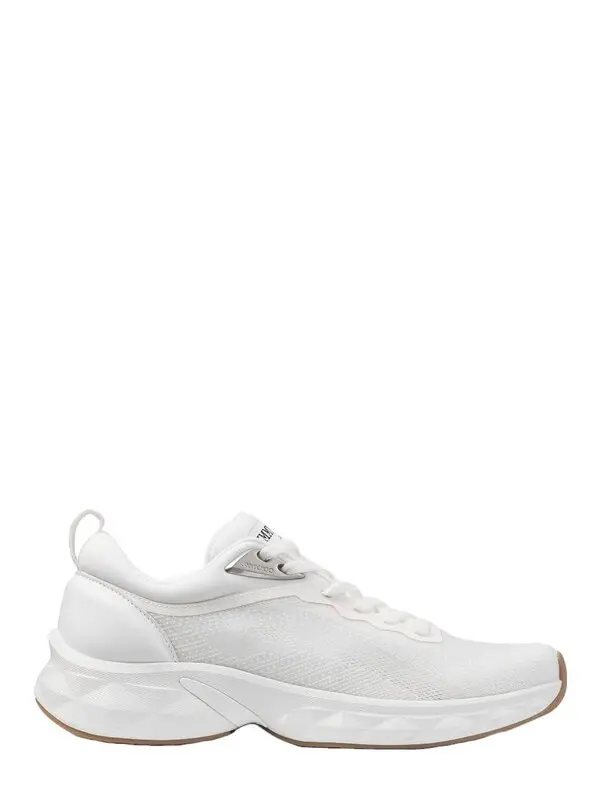 JIMMY CHOO Diamond Run Leather Sneakers - White