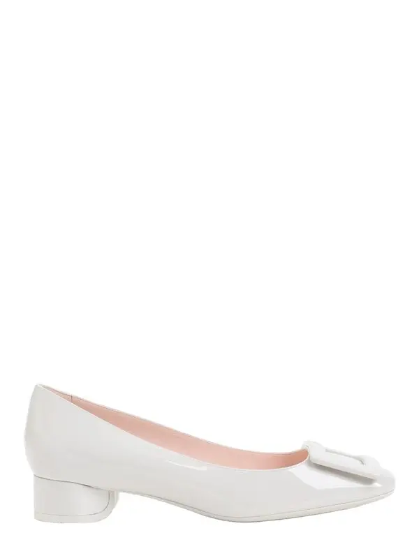 ROGER VIVIER Roundy Leather Pumps - White