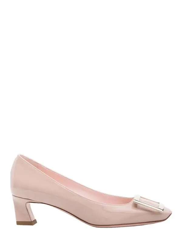 ROGER VIVIER Trompette Leather Pumps - Pink