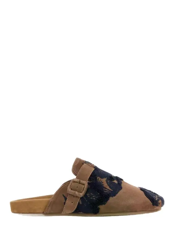 BAZISZT Minster Suede Mules - Brown
