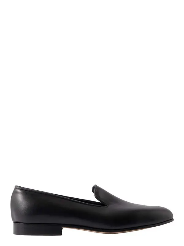 TOM FORD Vinny's Townee Leather Penny Loafers - Black