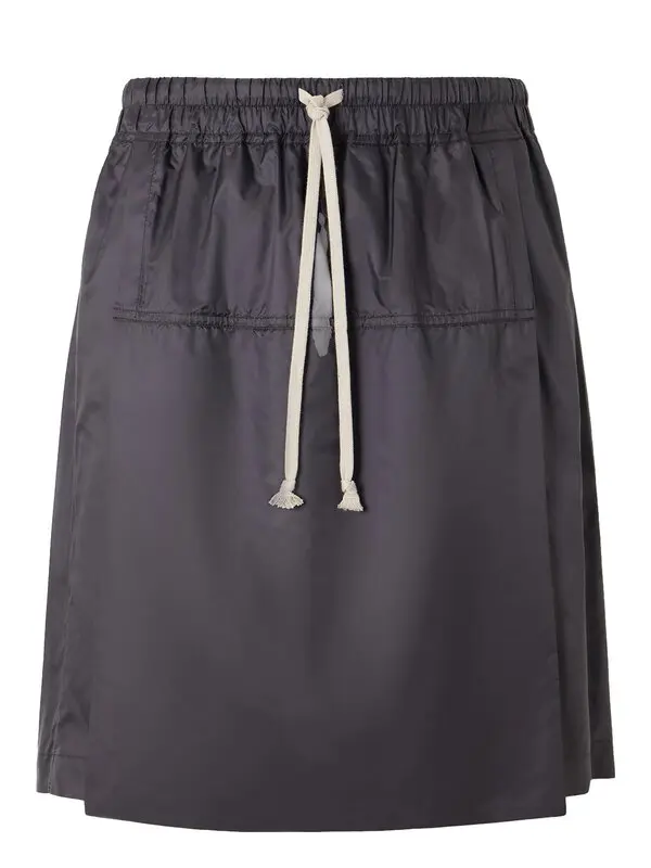 Rick Owens Moncler + Straight-leg Drawstring Shorts - Black