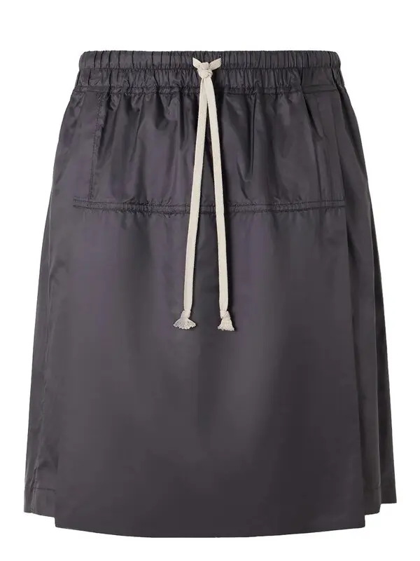Rick Owens Moncler + Straight-leg Drawstring Shorts - Black