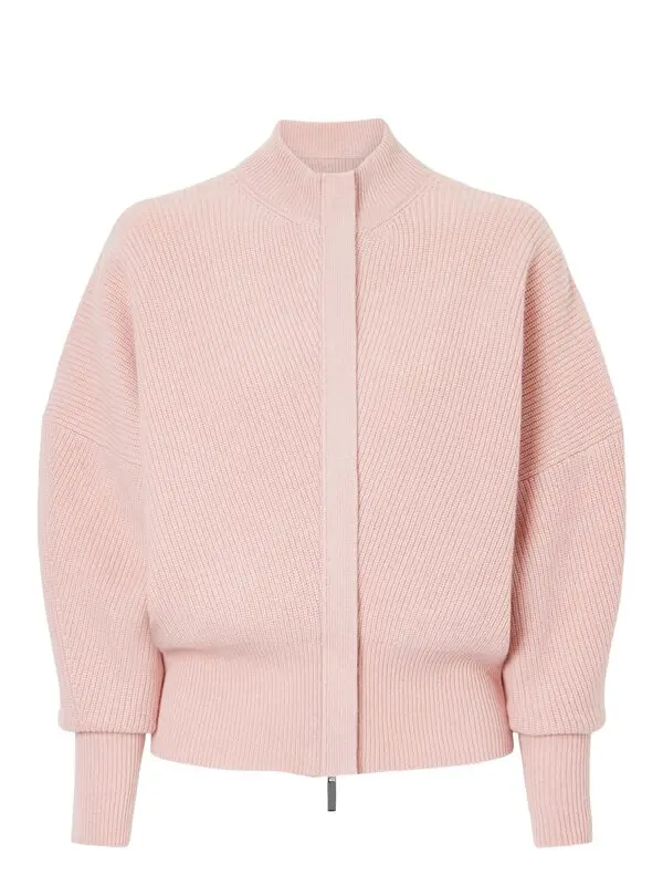 Sasuphi Ribbed Cashmere Cardigan - Pink