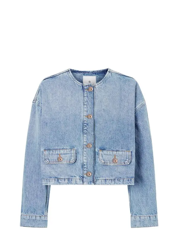 ANINE BING Blanche Denim Jacket - Blue