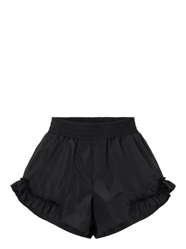Simone Rocha Ruffled Shell Shorts - Black