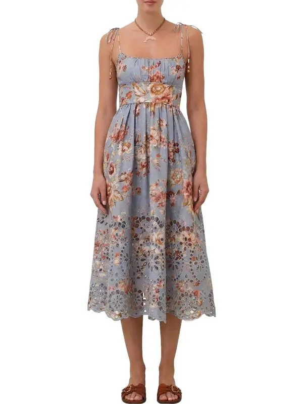 Zimmermann Dress - Gnawed Blue