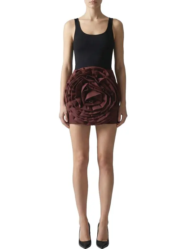 ROTATE BY BIRGER CHRISTENSEN Embellished Mini Skirt - Red
