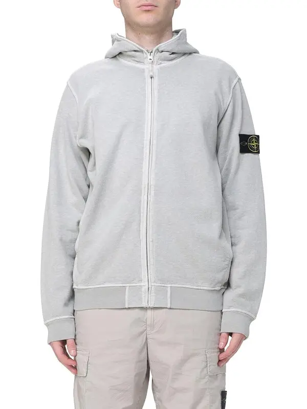 Stone Island Full Zip Sweatshirt - Grey