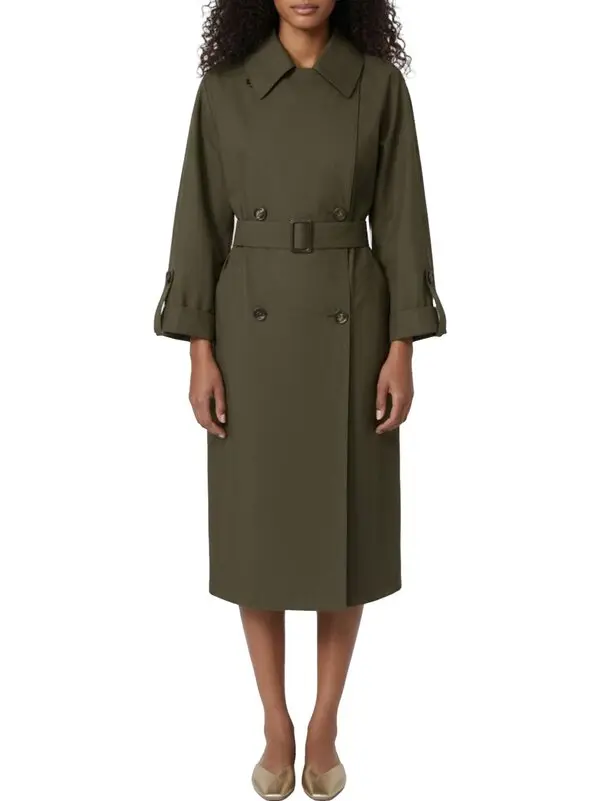 Max Mara Belted Double-breasted Jacket - Brown