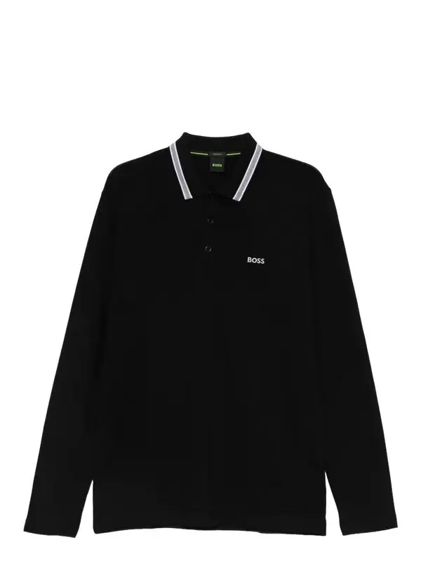 BOSS Long-sleeve Polo Shirt - Black