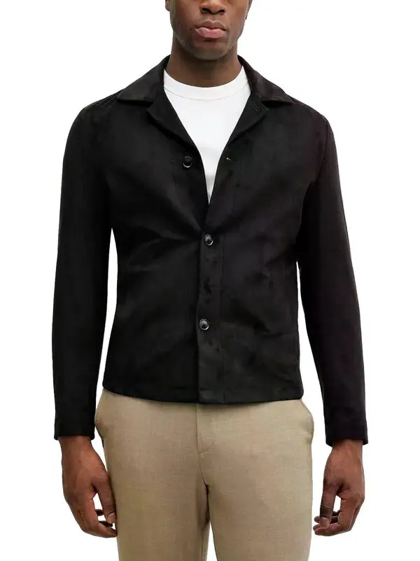Sisley Buttoned Shirt Jacket - Black