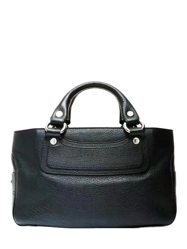 Celine 2000s Boogie Calf Leather Handbag - Black