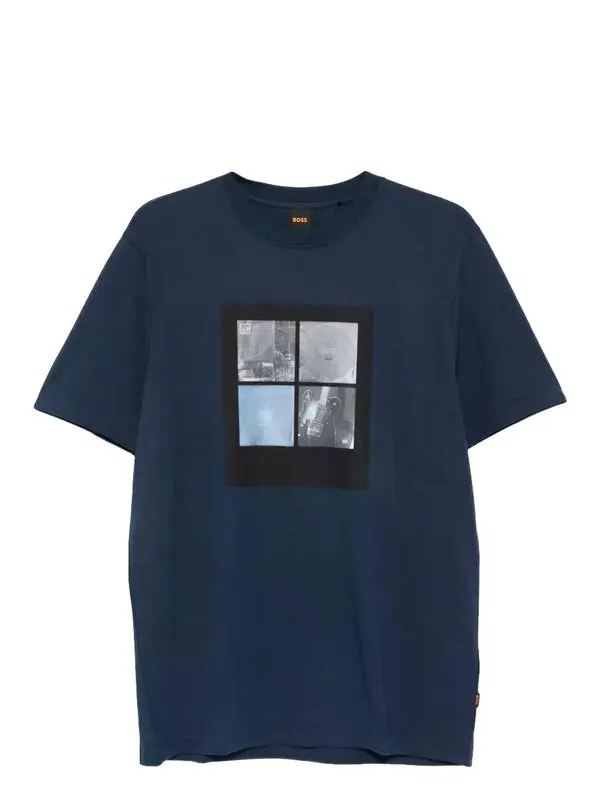 BOSS Graphic-print T-shirt - Blue