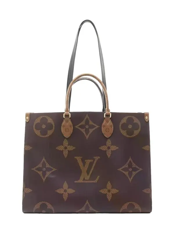 LOUIS VUITTON 2020 Gm On The Go Monogram Tote Bag - Brown