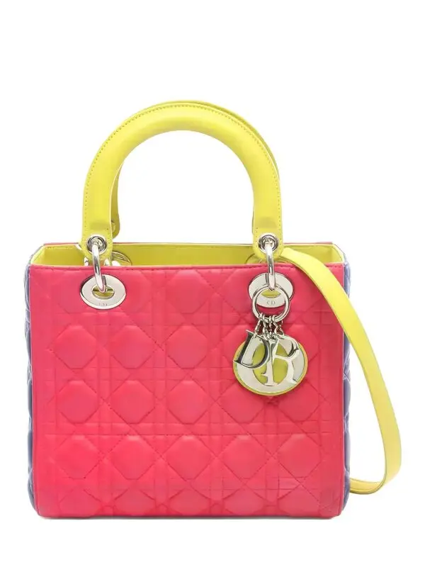 Dior 2000s Cannage Tote Bag - Pink