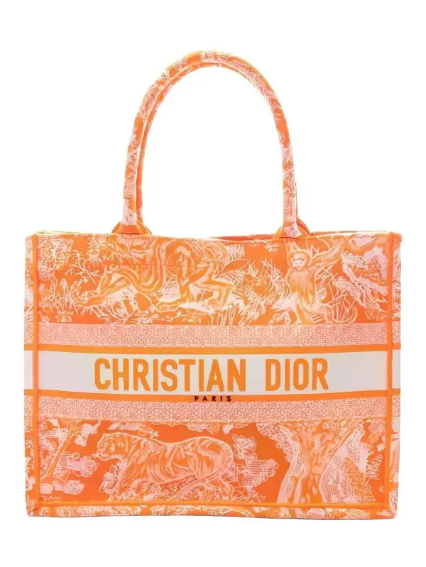 Dior 2010s Book Tote Bag - Orange