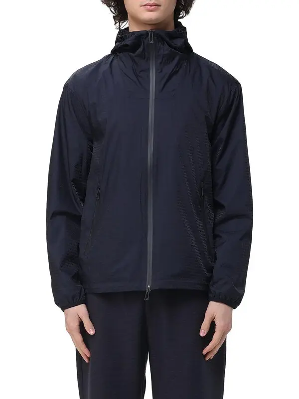 Emporio Armani Zip-up Hooded Jacket - Blue