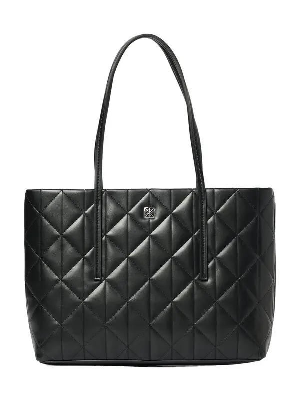 Calvin Klein Quilted Shoulder Bag - Black