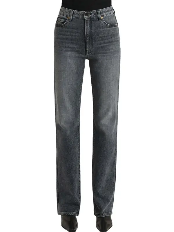 Khaite Straight Leg Jeans - Grey