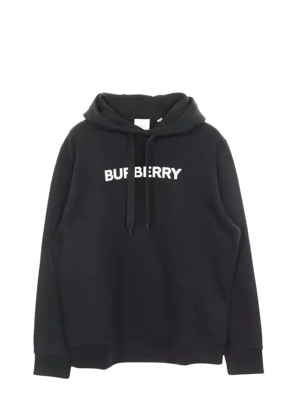 Burberry Logo-print Hoodie - Black