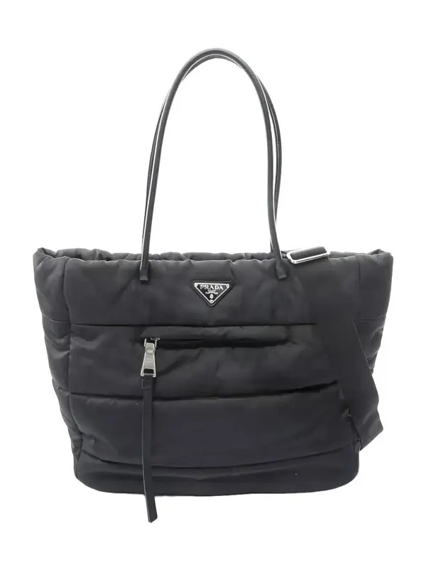 Prada Triangle-logo Shoulder Bag - Black