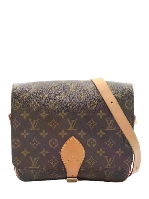 LOUIS VUITTON 1990 Cartesier Gm Monogram Canvas Crossbody Bag - Brown